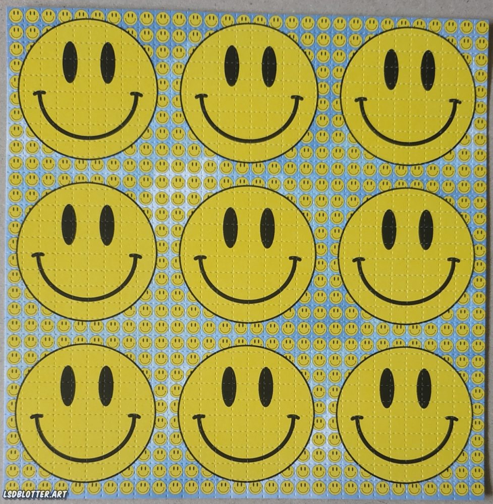 Smileys in Blotter Art - LSD Blotter Art