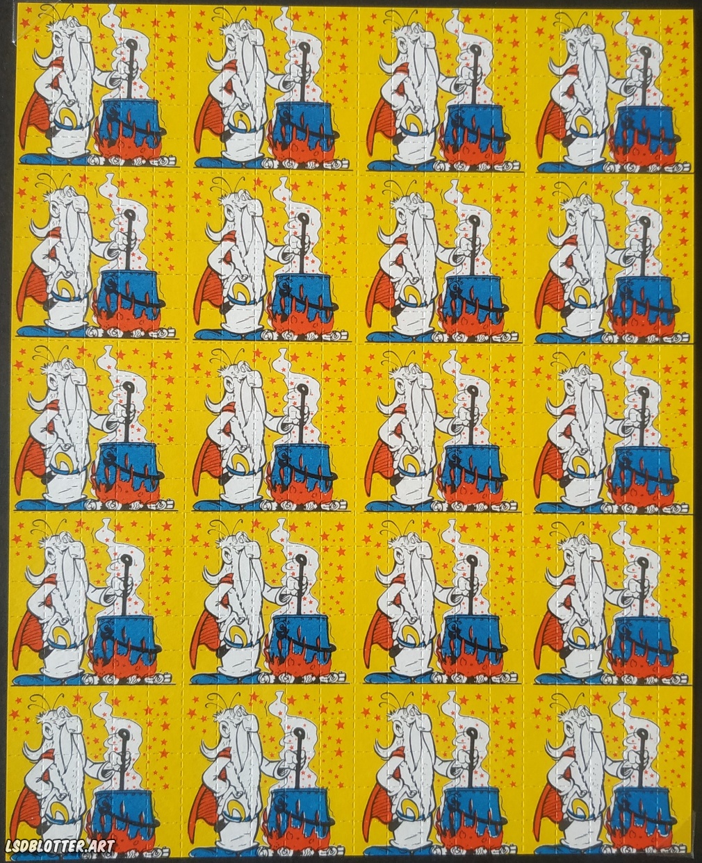 The Panoramix, Getafix, Miraculix Blotter Art - LSD Blotter Art